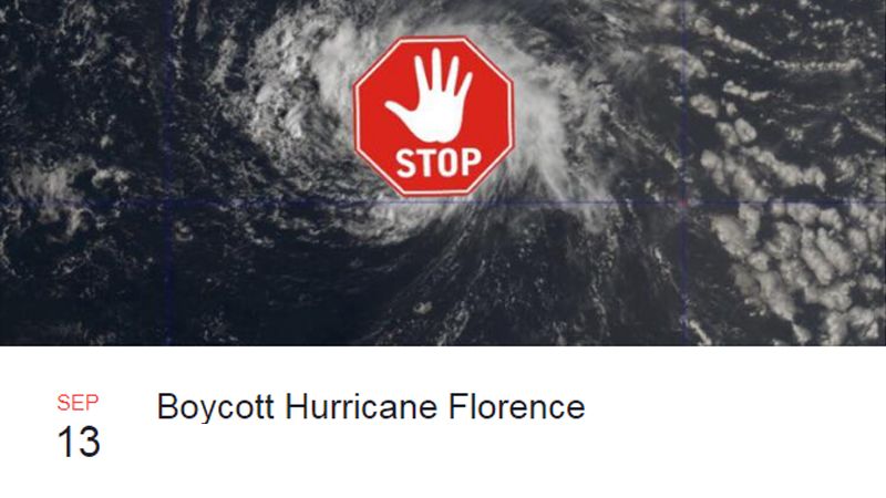 FLORENCE: Facebook events circulating for hurricane