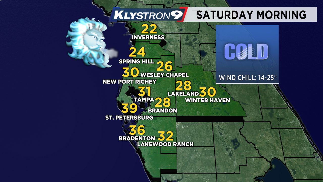 Coldest Christmas in 27 years for Tampa