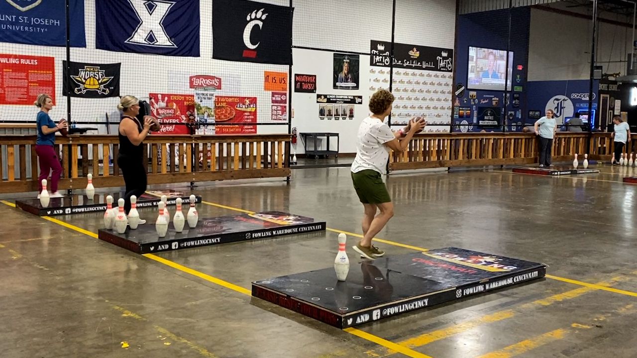 Bowling, football collide in Cincinnati