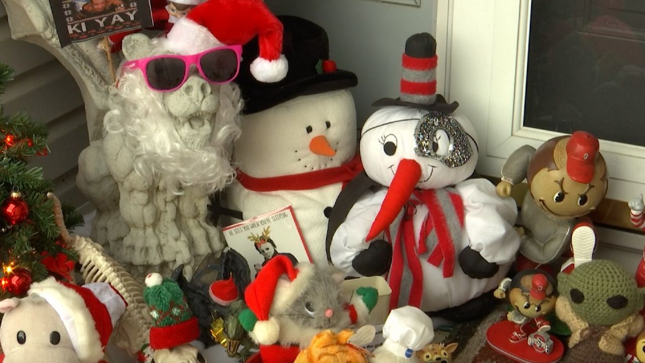 Festive Gargoyle Fundraises for Dayton Food Bank