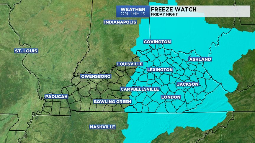 Falling Temperatures Into Friday