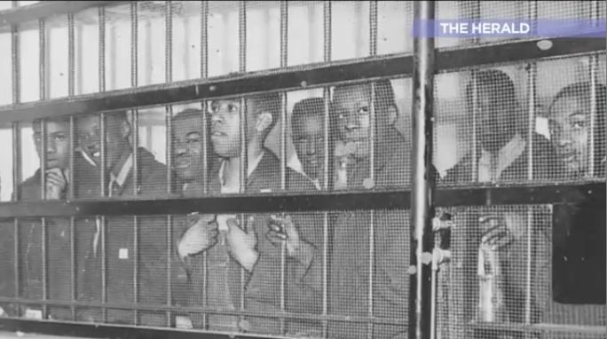 Pavilion at Charlotte Park Dedicated to One of the Friendship Nine