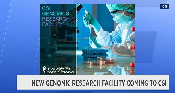 Genomic research facility coming to Staten Island