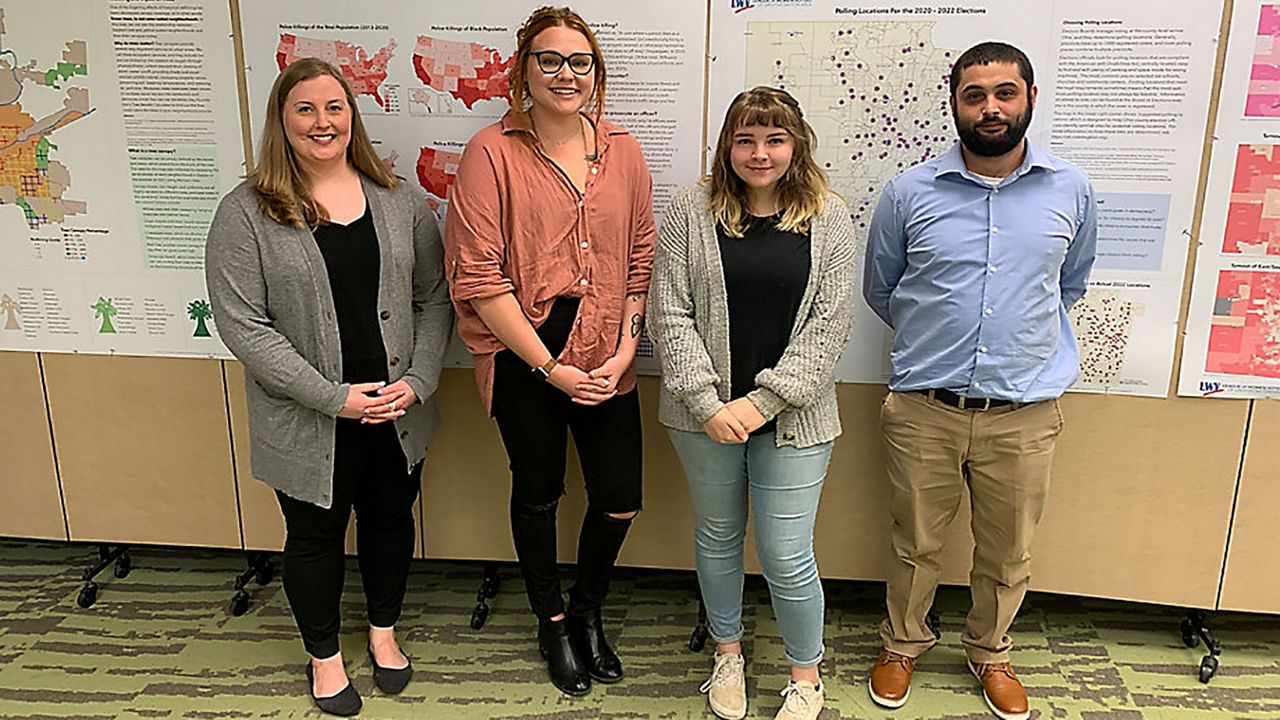 Geography college students create unique maps