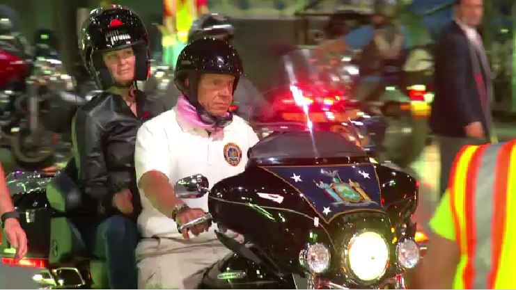 Governor Cuomo, Girlfriend Ride For 'Get Screened, No Excuses' Campaign
