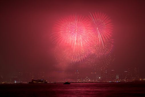 Fourth of July fire works displays ruined by fog