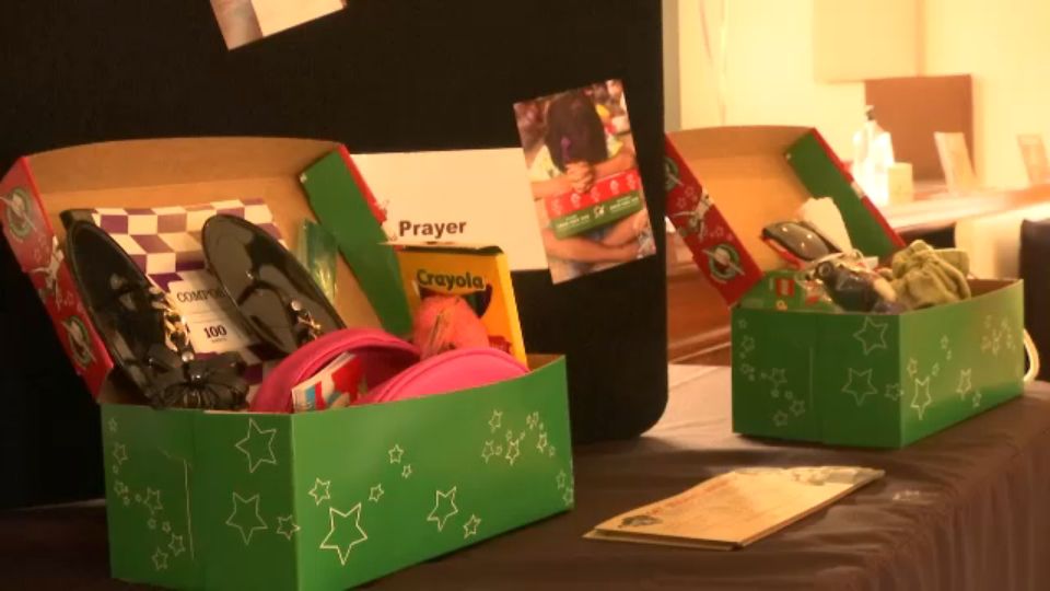 Gift-filled shoe boxes bless kids across world