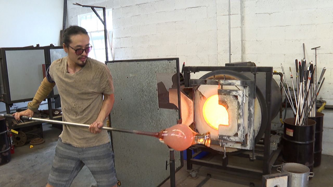 LA Glass Blower Uses Art for Mental Health Awareness