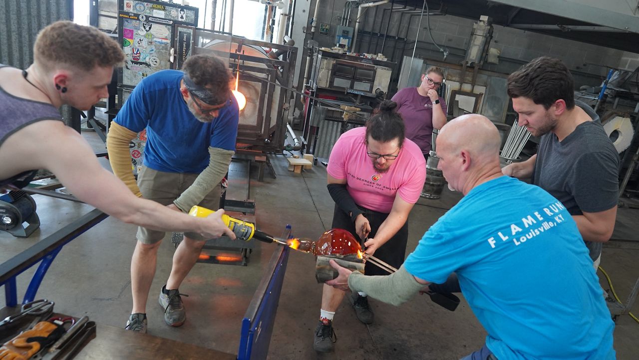Louisville artist honors late mentor with large sculpture
