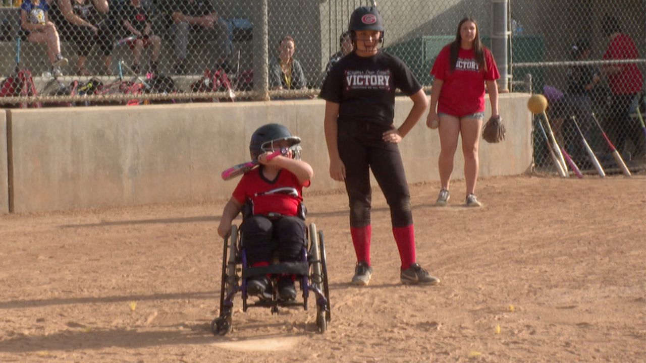 Glendora Softball Team Mixes Girls of All Physical Abilities