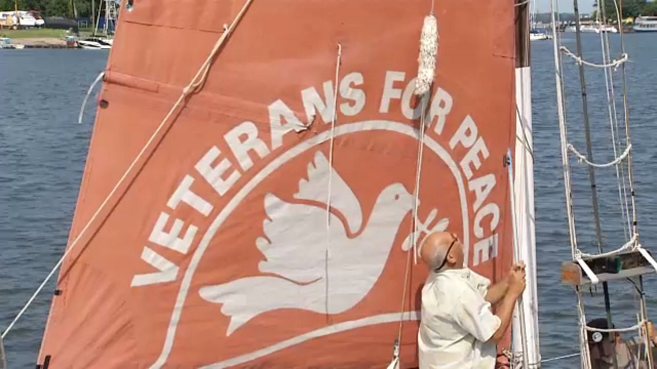 Historic Golden Rule Peace Vessel docks in Buffalo