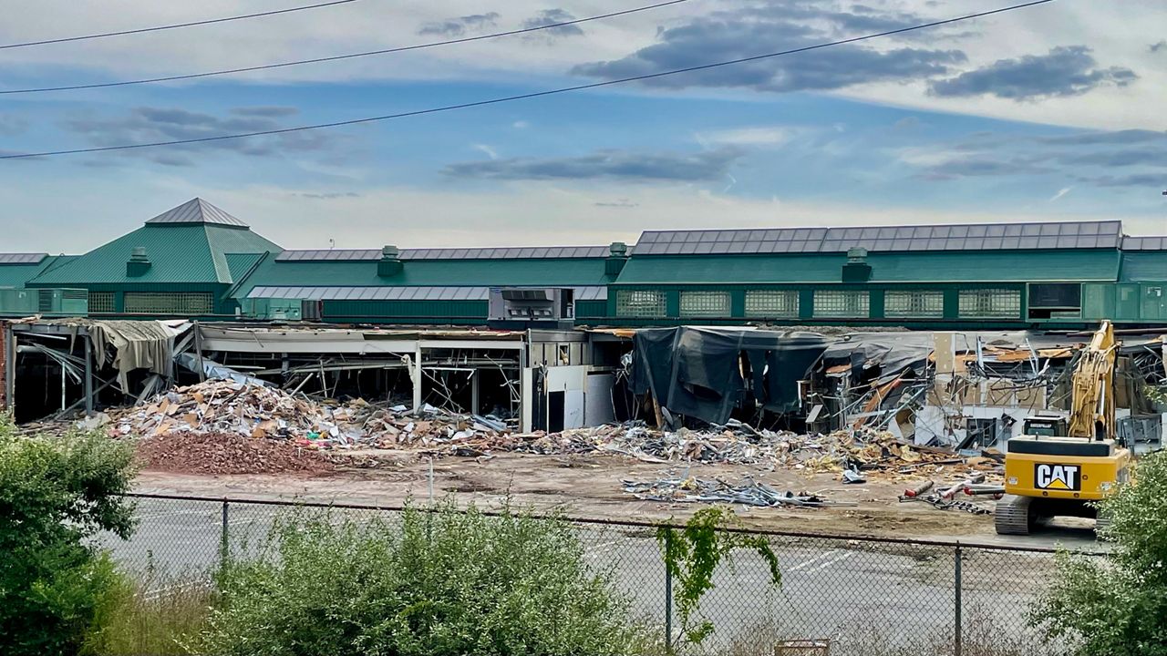 Demolition of Worcester's Greendale Mall is underway