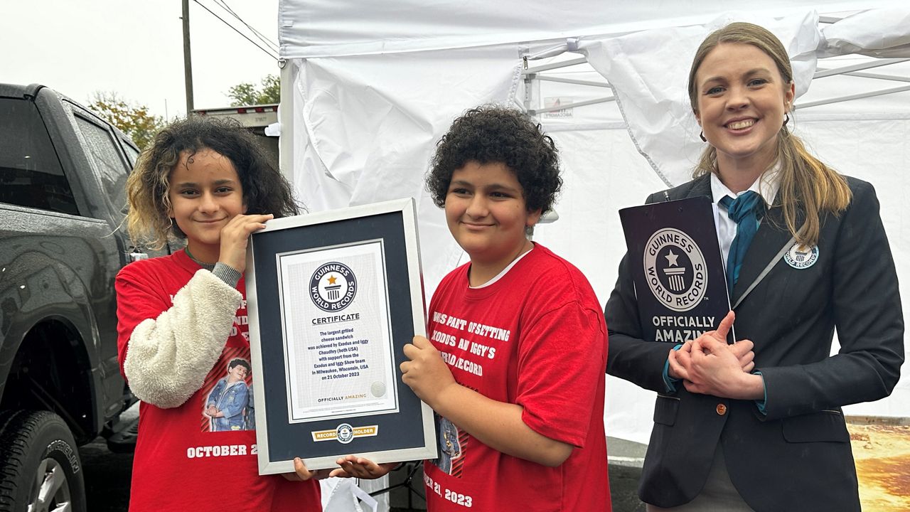 Wisconsin brothers make the world's largest grilled cheese
