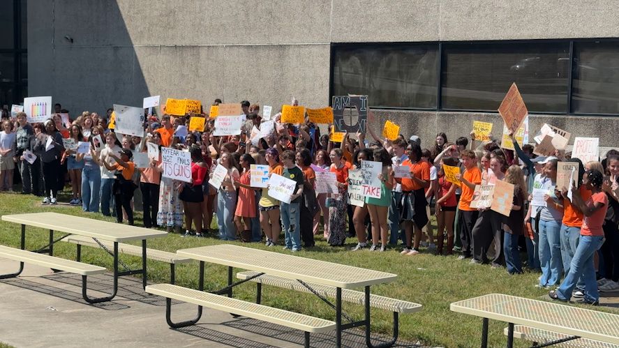 North Carolina students protest against gun violence