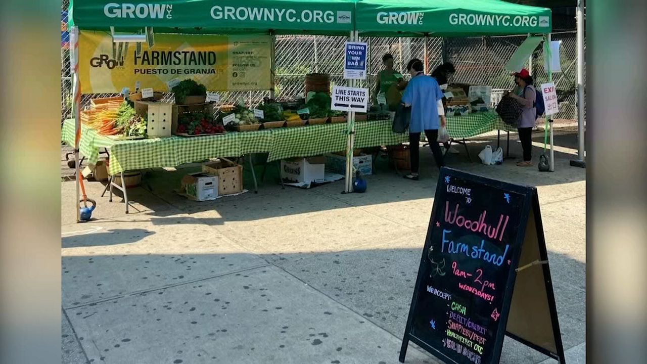 GrowNYC provides access to fresh fruits, vegetables