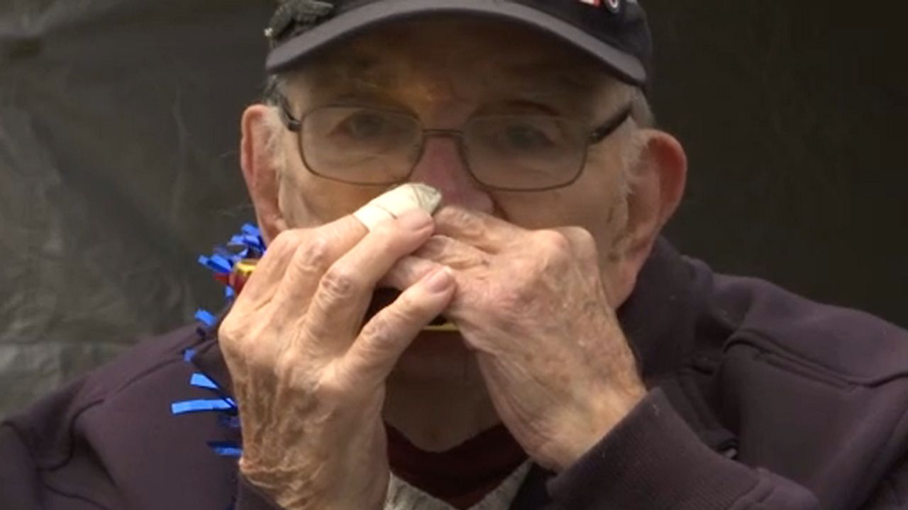 Harmonica Pete Honored With Parade for 97th Birthday