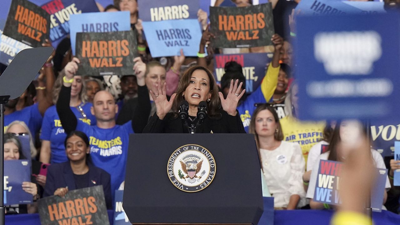 Harris stumps in N.C., Pa. as campaign enters final stretch
