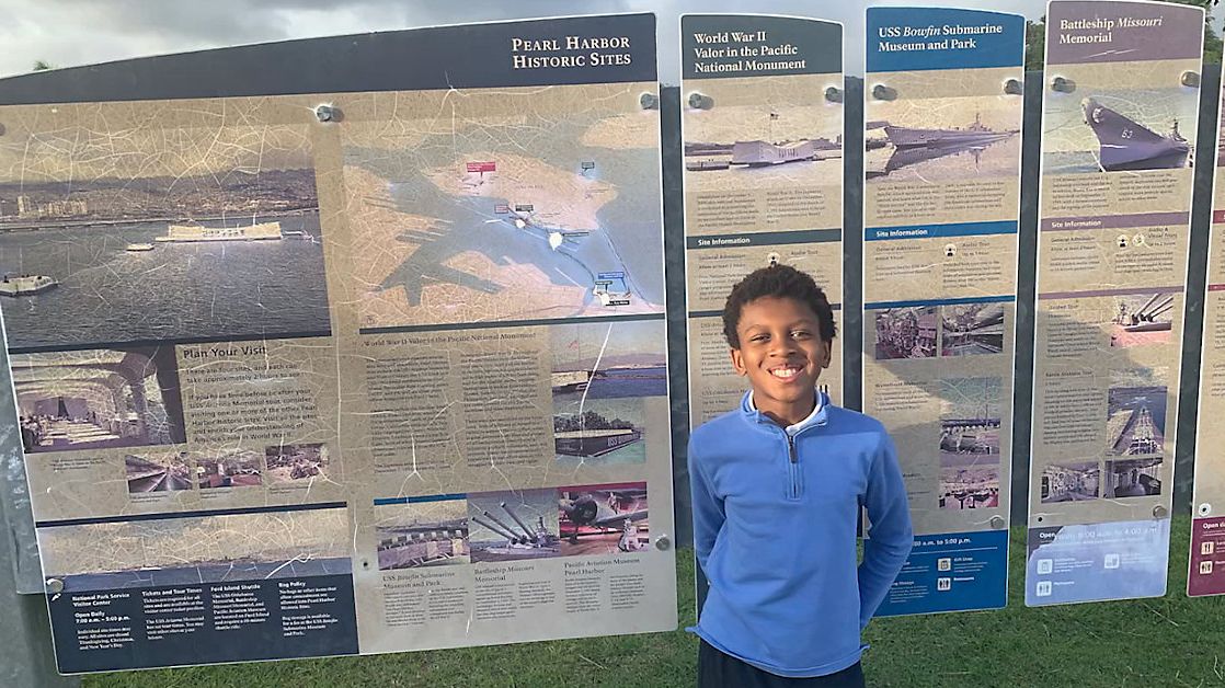 4th-grader educates kids about Pearl Harbor