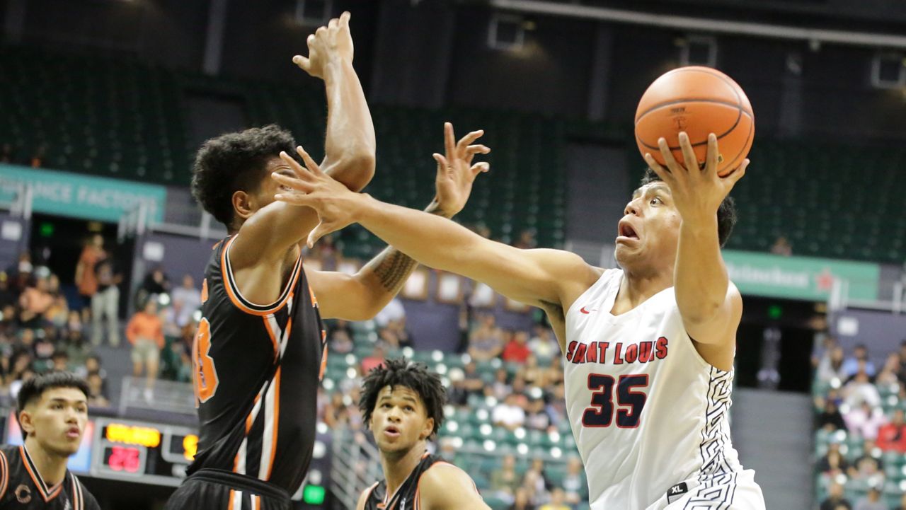Saint Louis repeats as boys basketball state champion