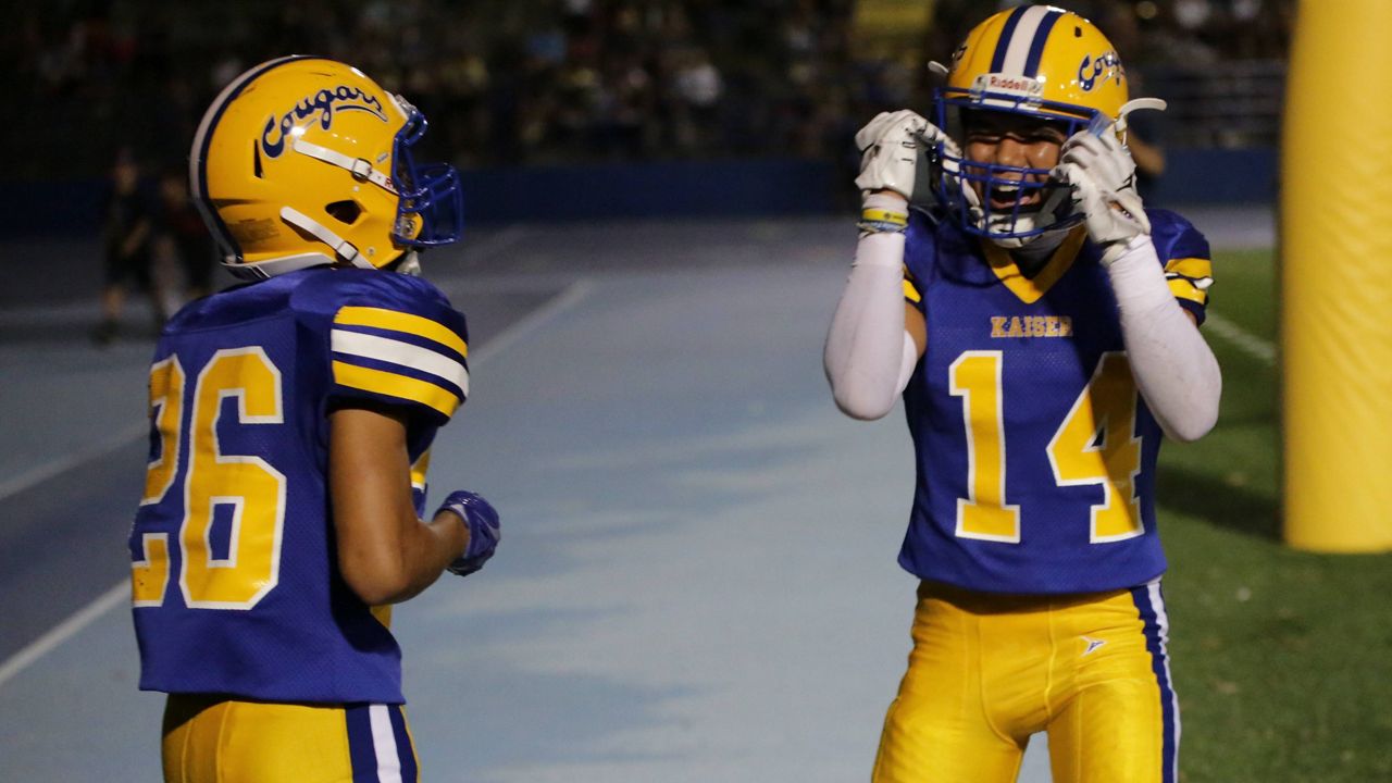 Pearl City survives late onslaught from Kaiser football