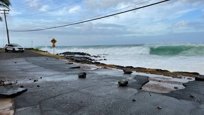 High surf warning for south-facing shores continue
