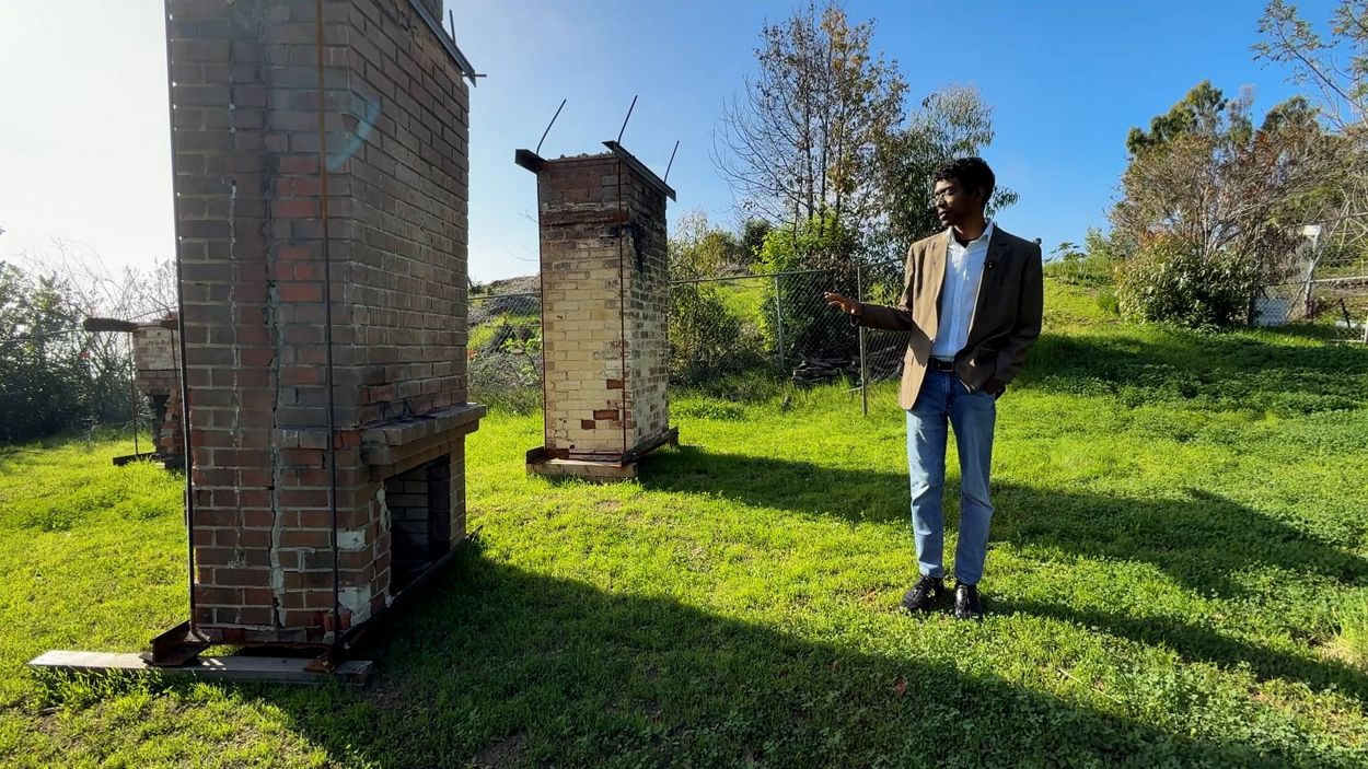 Historic chimneys saved for future Palisades Fire memorial