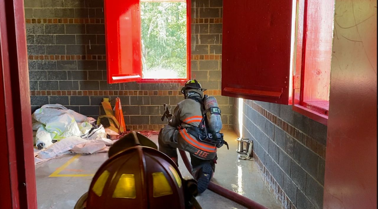Durham Fire Department high-rise fire training