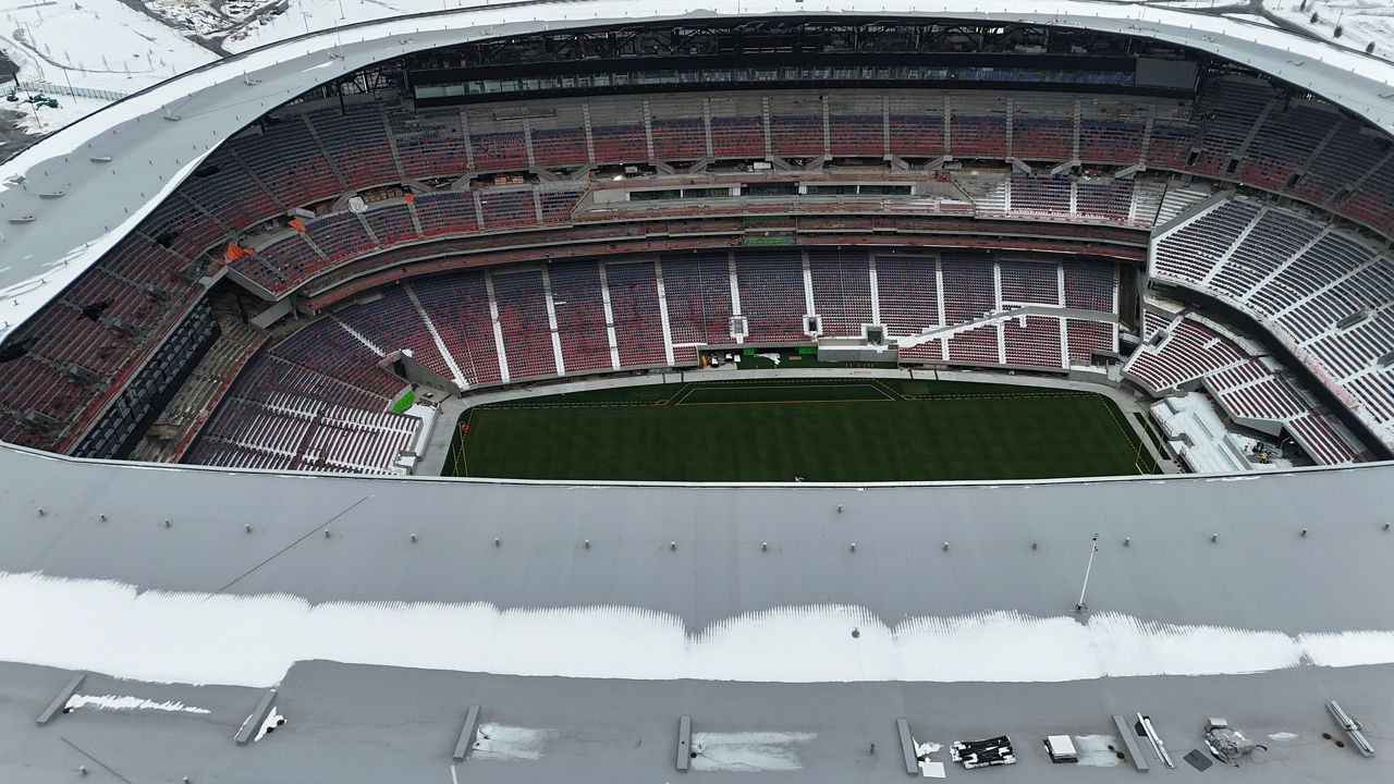 Progress continues in Orchard Park at future home of Bills