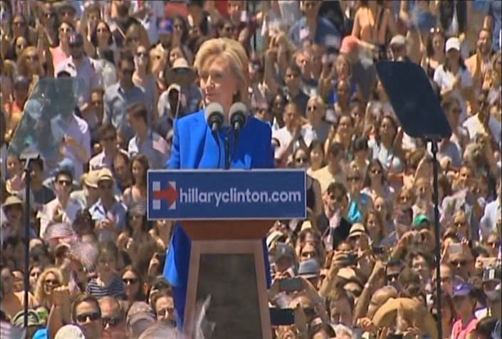 Hillary Clinton Officially Kicks off Presidential Campaign