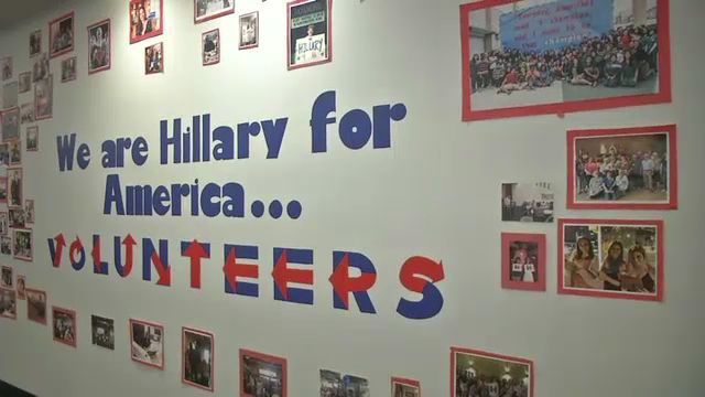 A Look at Hillary Clinton's Campaign Headquarters in Brooklyn