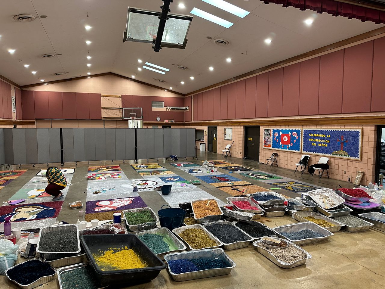 Local church creates colorful sacrifice during Holy Week