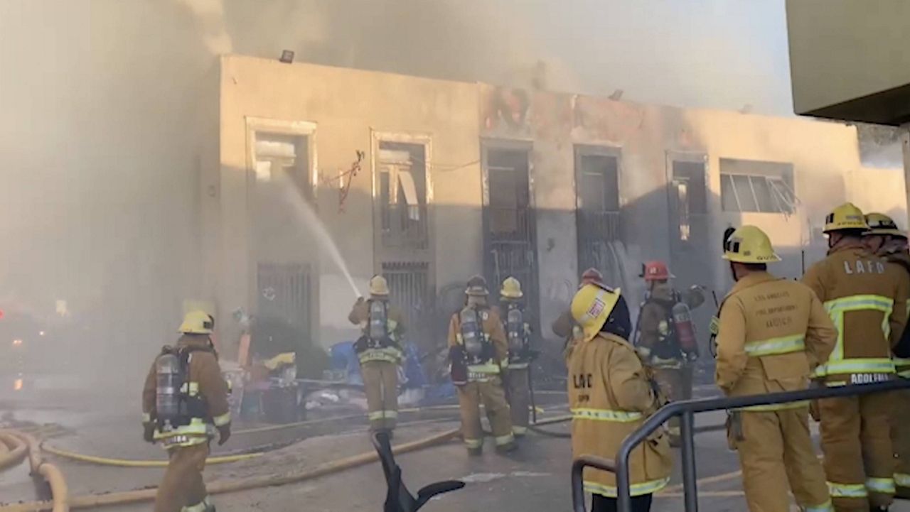 Fires at LA homeless encampments increase causing damages