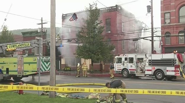 1 Unaccounted For After 170-Year-Old Building Catches Fire In Homer