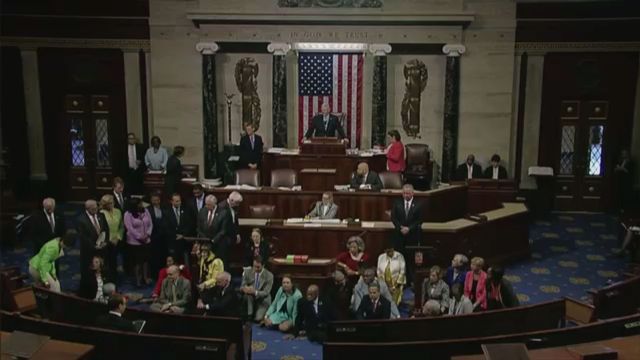 Democrats Stage Protest on House Floor to Push for Stricter Gun Control ...