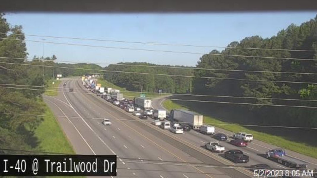 I-40 crash snarls Raleigh traffic