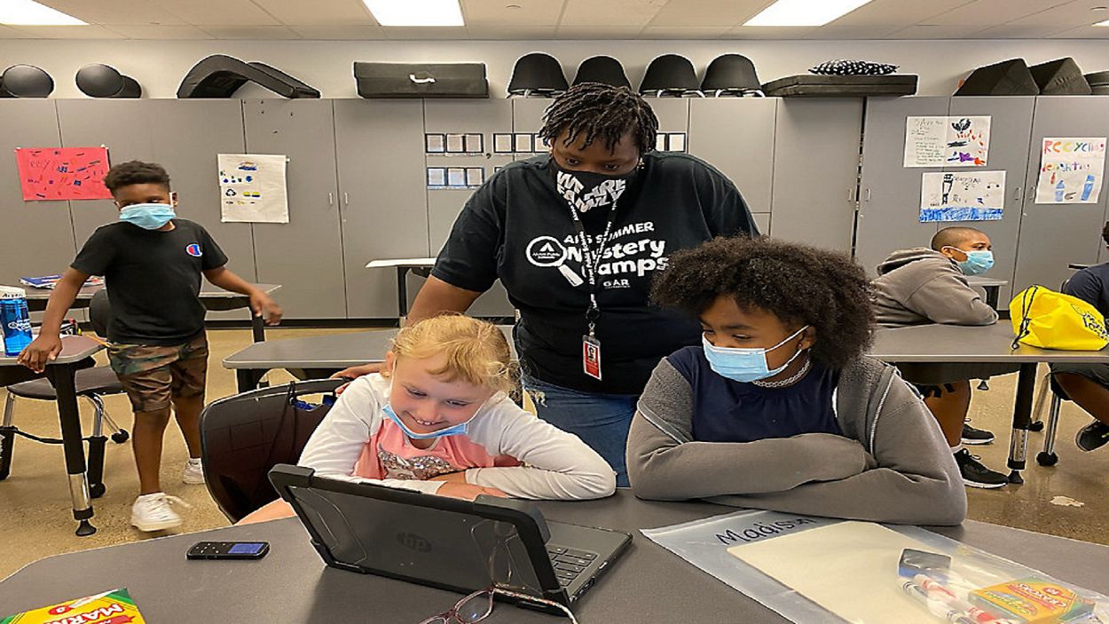 Rising fifth-graders prepare for the start of school