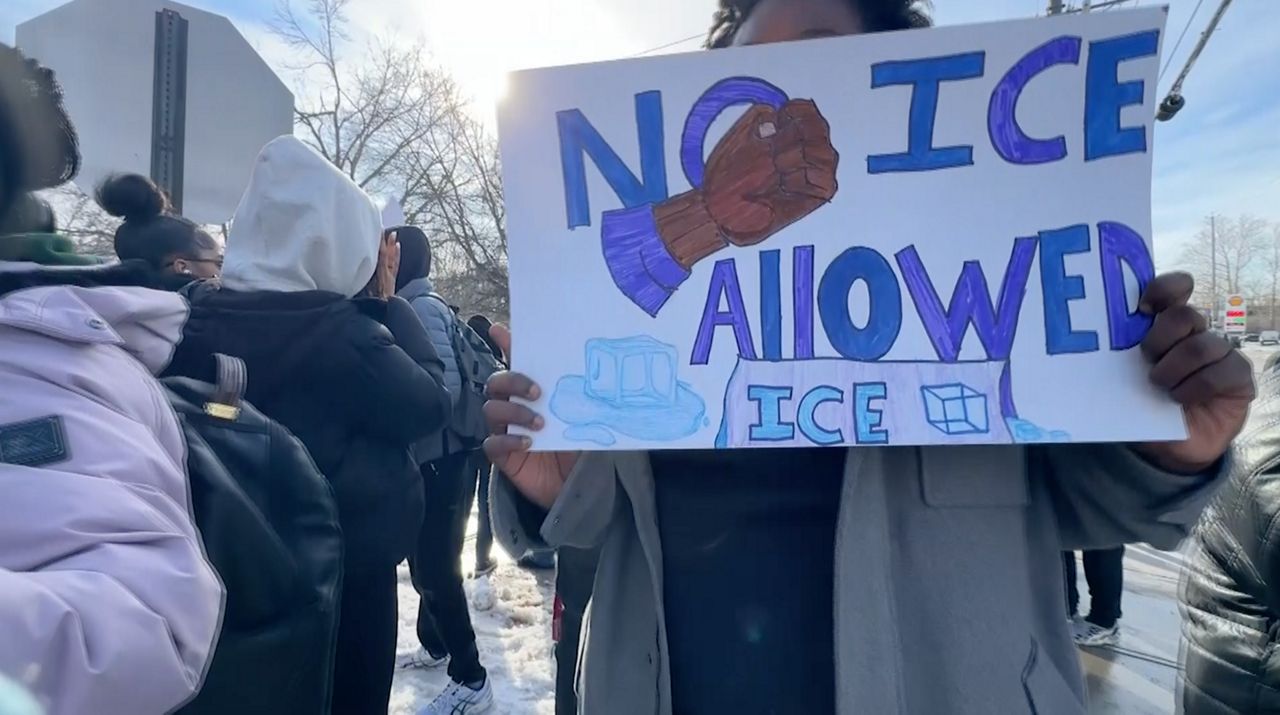 Students hold peaceful protests against ICE