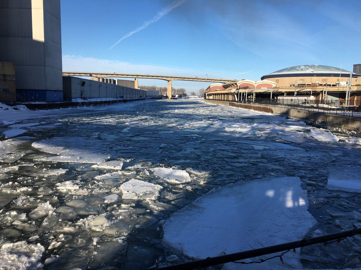 PHOTO GALLERY: Breaking up ice in the Buffalo River