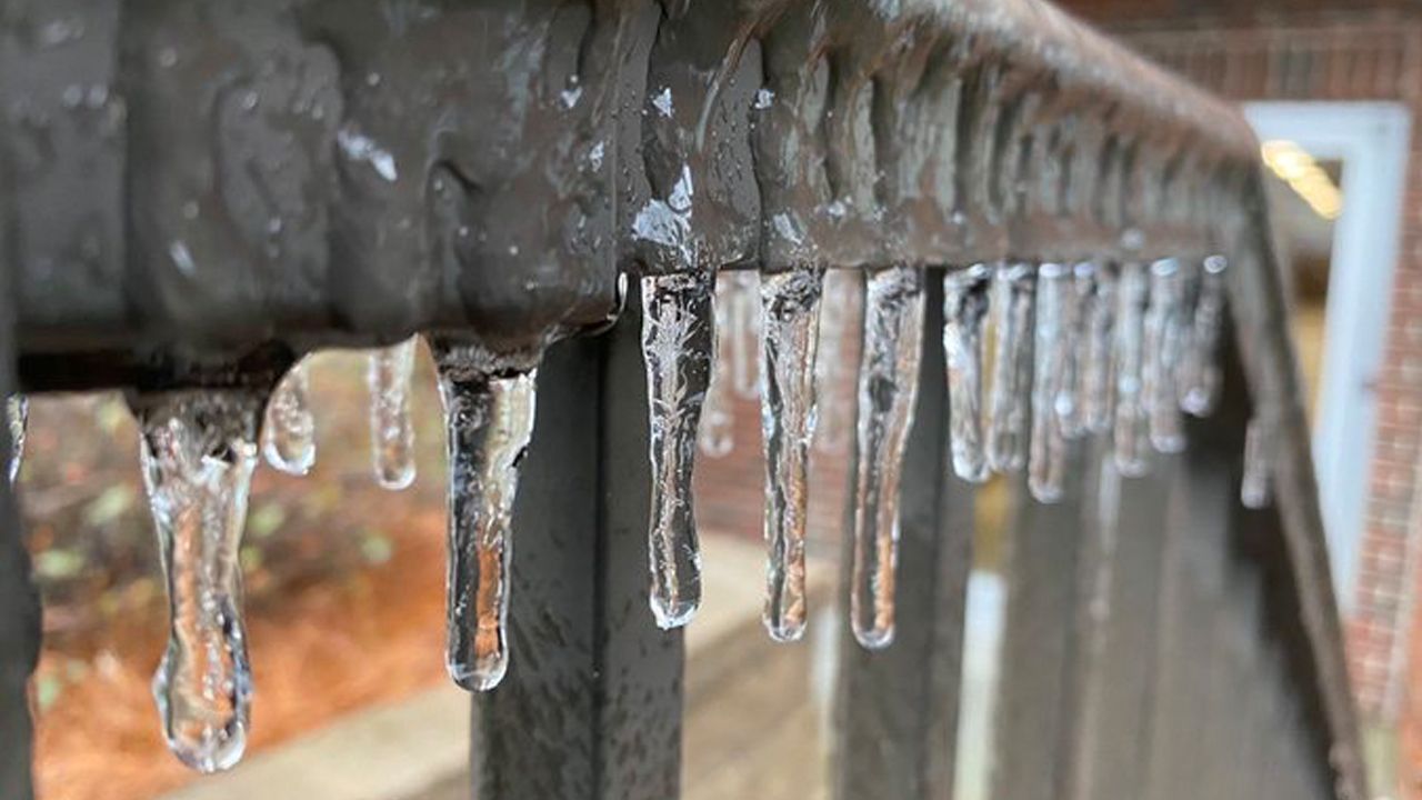 Localized freezing rain ends Wednesday morning