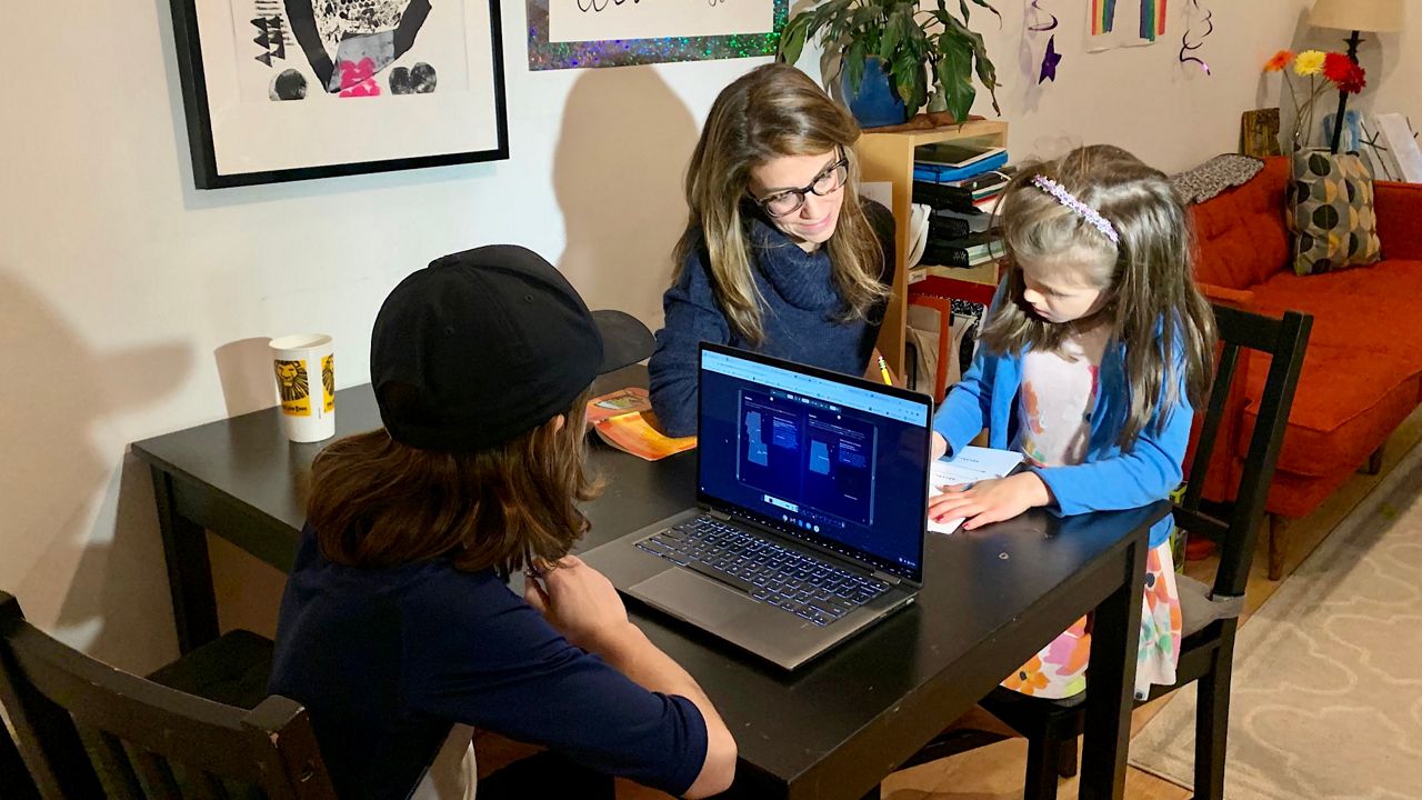 Students Set Up Their Remote Classrooms, Again