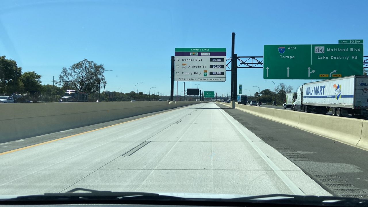 FDOT: I-4 Express toll lanes reduce congestion