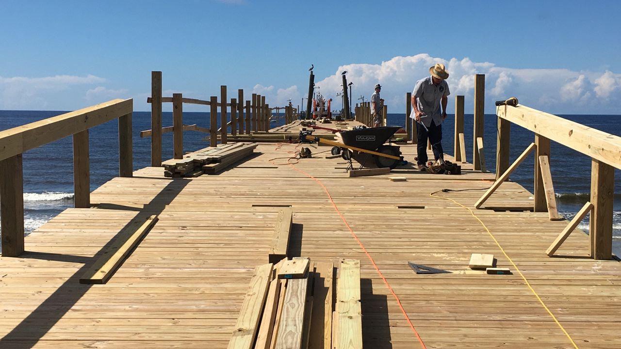 Update on Oak Island Pier after Hurricane Matthew