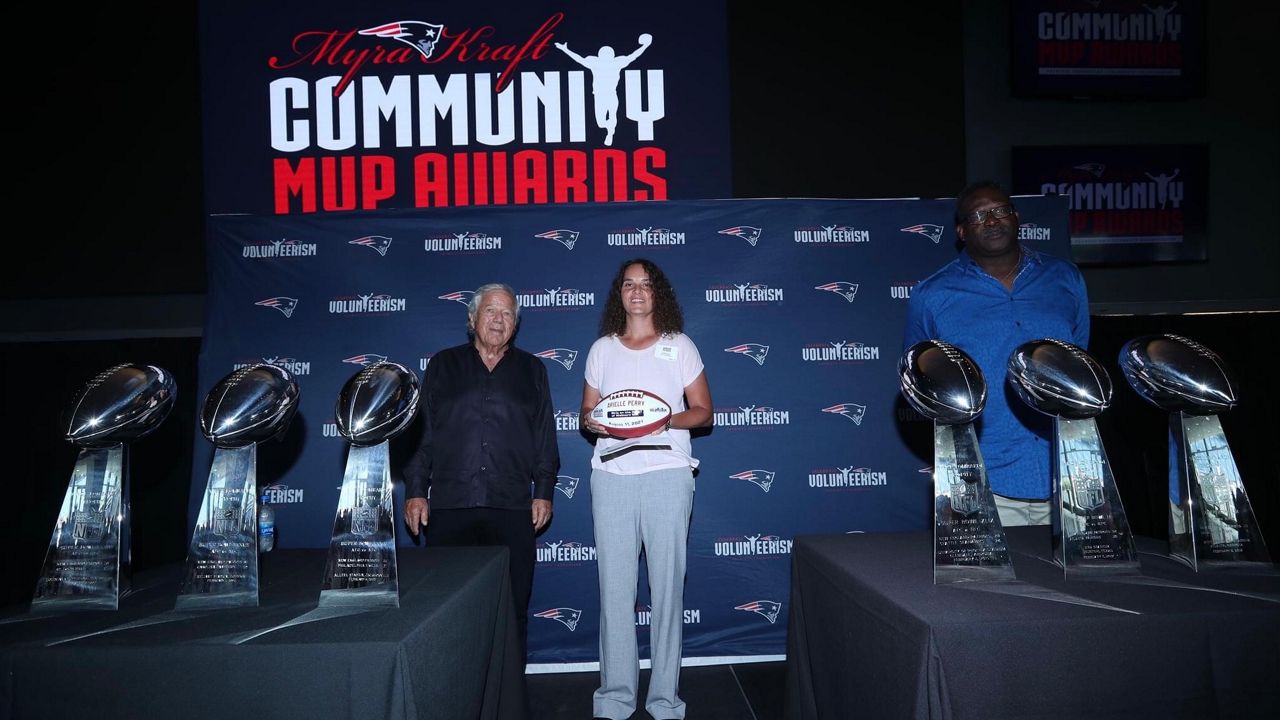 Arielle Perry wins Myra Kraft Community MVP award