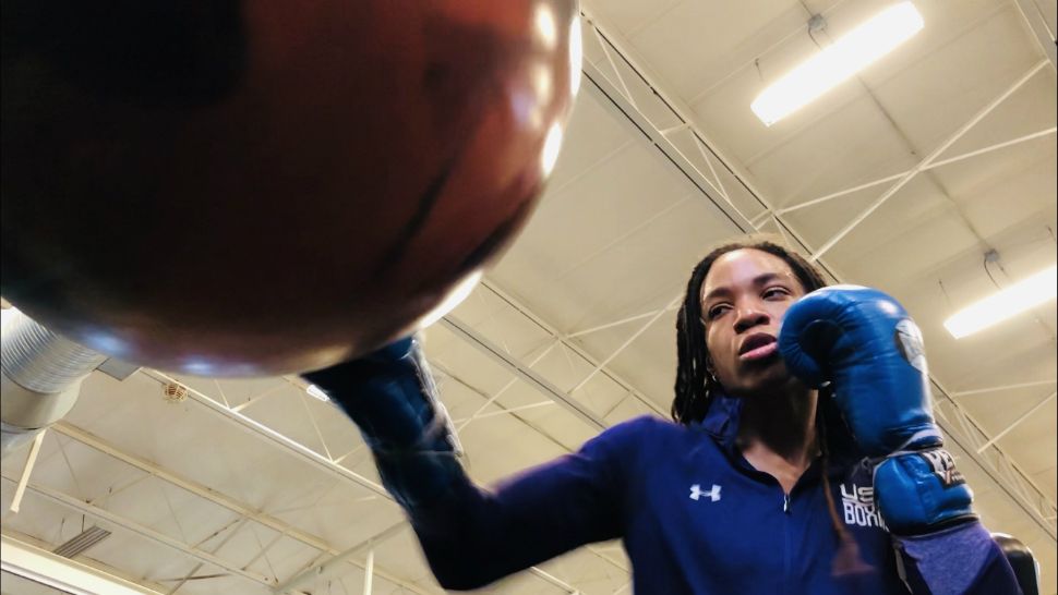 Boxing Champ Keeps Her Eye on the Prize