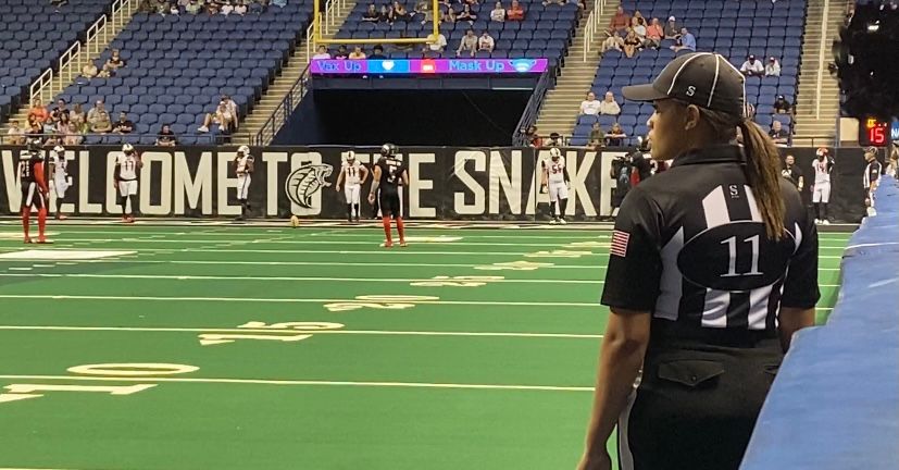 Woman becomes first female official for National Arena League