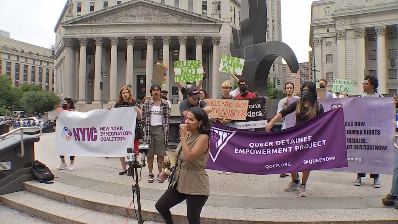 Protestors rally in Foley Square to abolish ICE