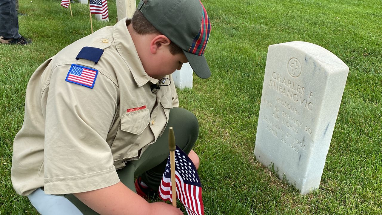 Camp Nelson honors Memorial Day with annual flag placements