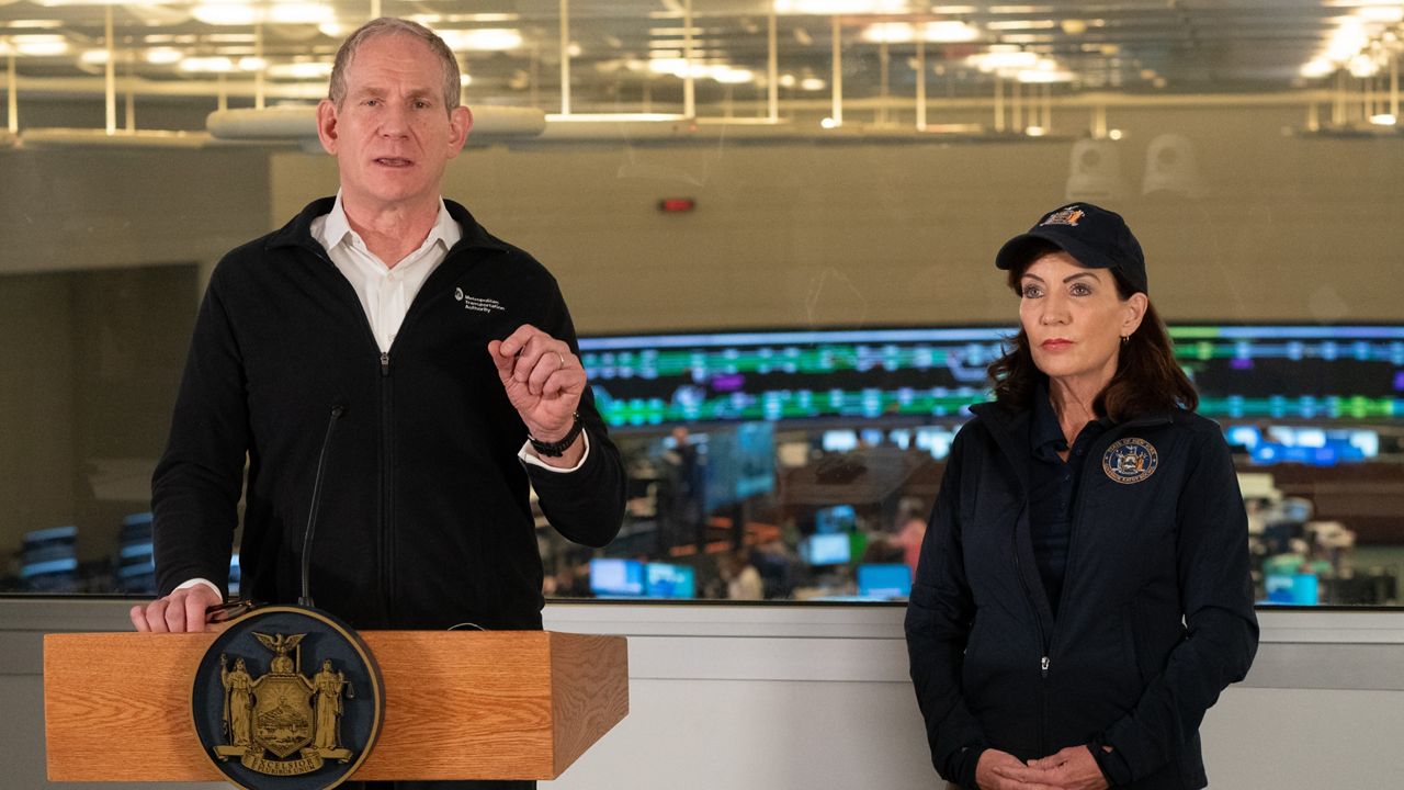 Governor, MTA CEO give update on subway system after storm