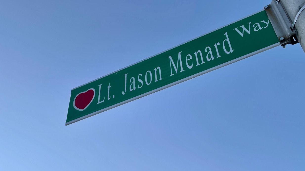 Chester Terrace now named in honor of Lt. Jason Menard