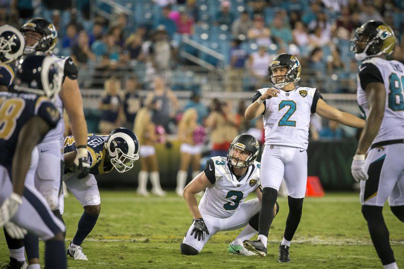 Jaguars waive kicker Jason Myers after two misses, sign Josh Lambo